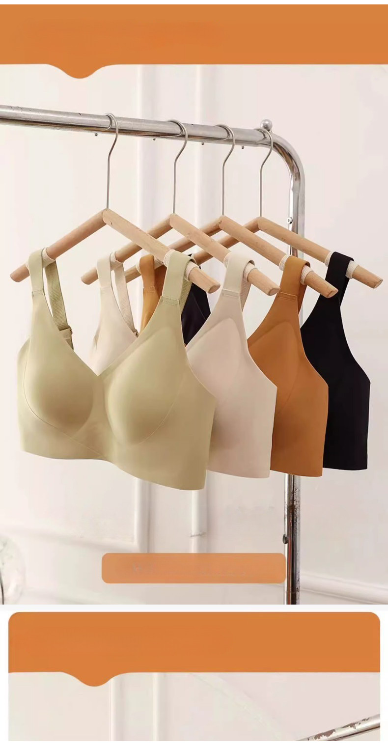 M-3XL Women's Plus Size Bra No-rim anti-sagging bra Thin large breast ...