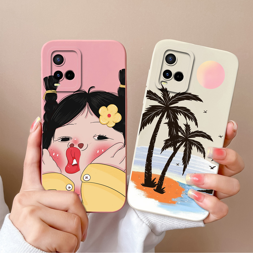 Casing For Vivo Y21 Y32 Y33S Y33T Back Cover Stylish Simplicity Soft ...