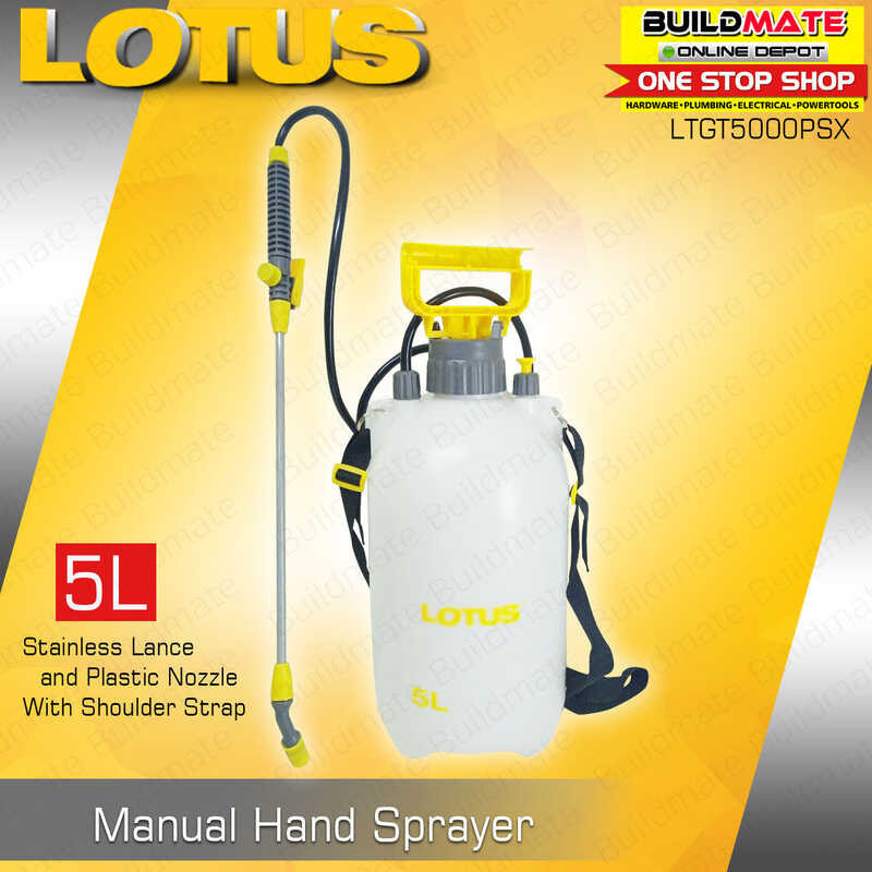 LOTUS 5L Manual Hand Sprayer LTGT5000PSX BUILDMATE - LHT LUTOS | Shopee ...