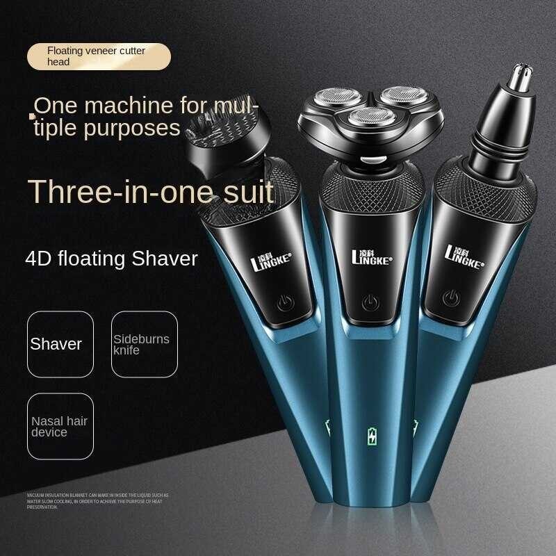 Genuine Lingke 3-in-1 maghugas, electric shaver, men's beard knife ...