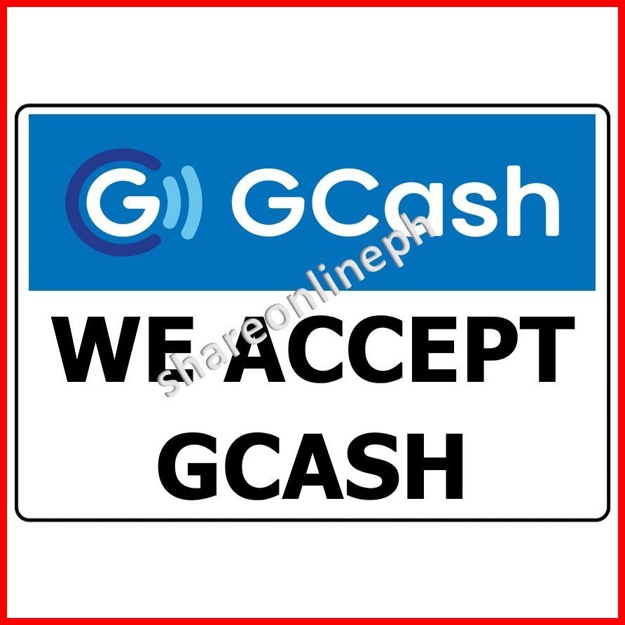 Laminated Signages We Accept Gcash Signage Sign Boards Gcash Signages ...
