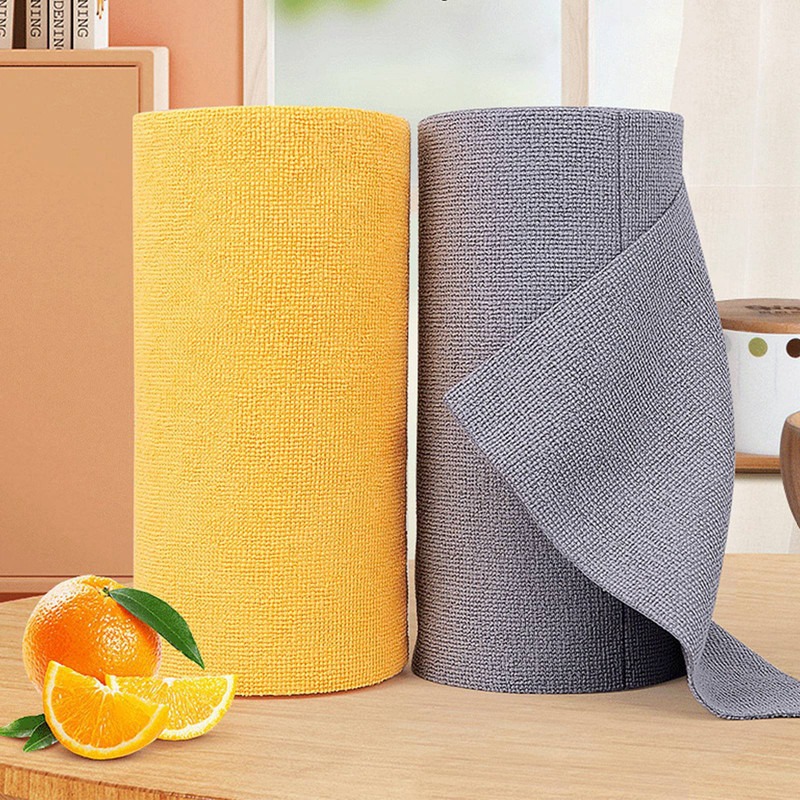 20PCS/Roll Microfiber Towel Household Kitchen Napkins Tableware Non ...