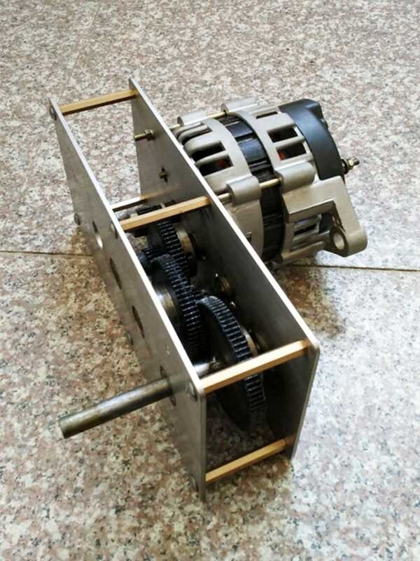 220V 1500W old-fashioned hand cranked AC generator, permanent magnet ...