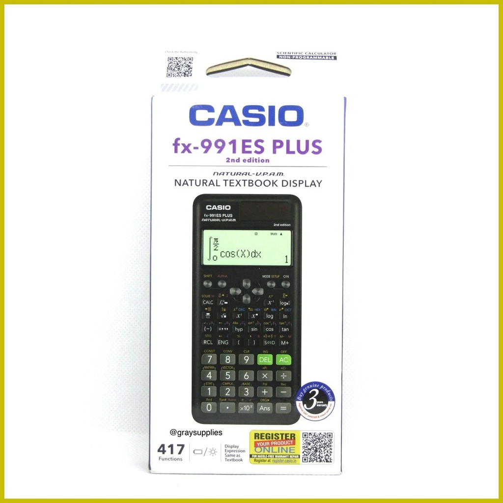 CASIO Calculator FX-991ES PLUS 2ND EDITION (Original) | Shopee Philippines