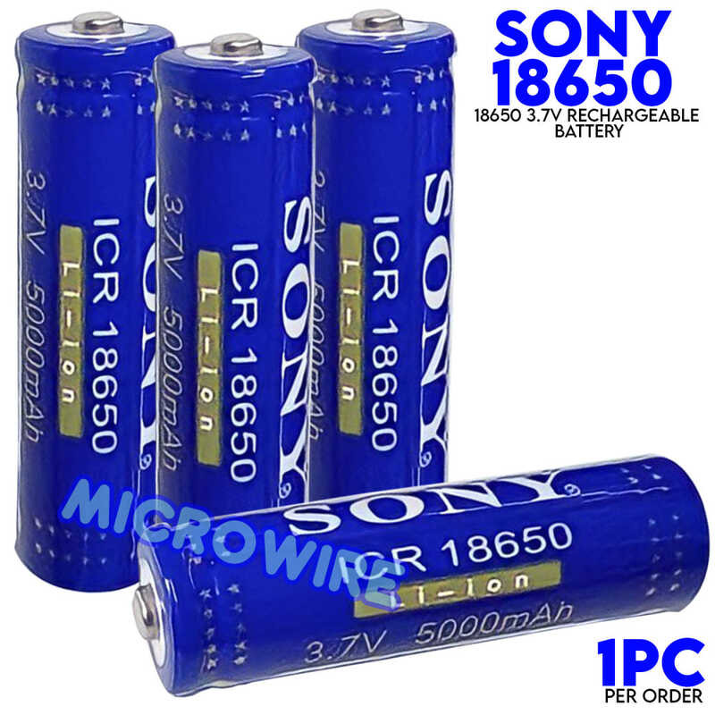 18650 Rechargeable SONY Battery 3.7V Heavy Duty | Shopee Philippines