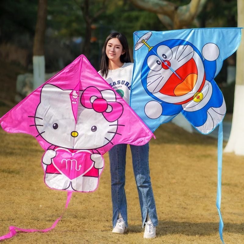 Weifang 2025 New Children's Kite Dingdang Cat Doraemon Cartoon Internet ...