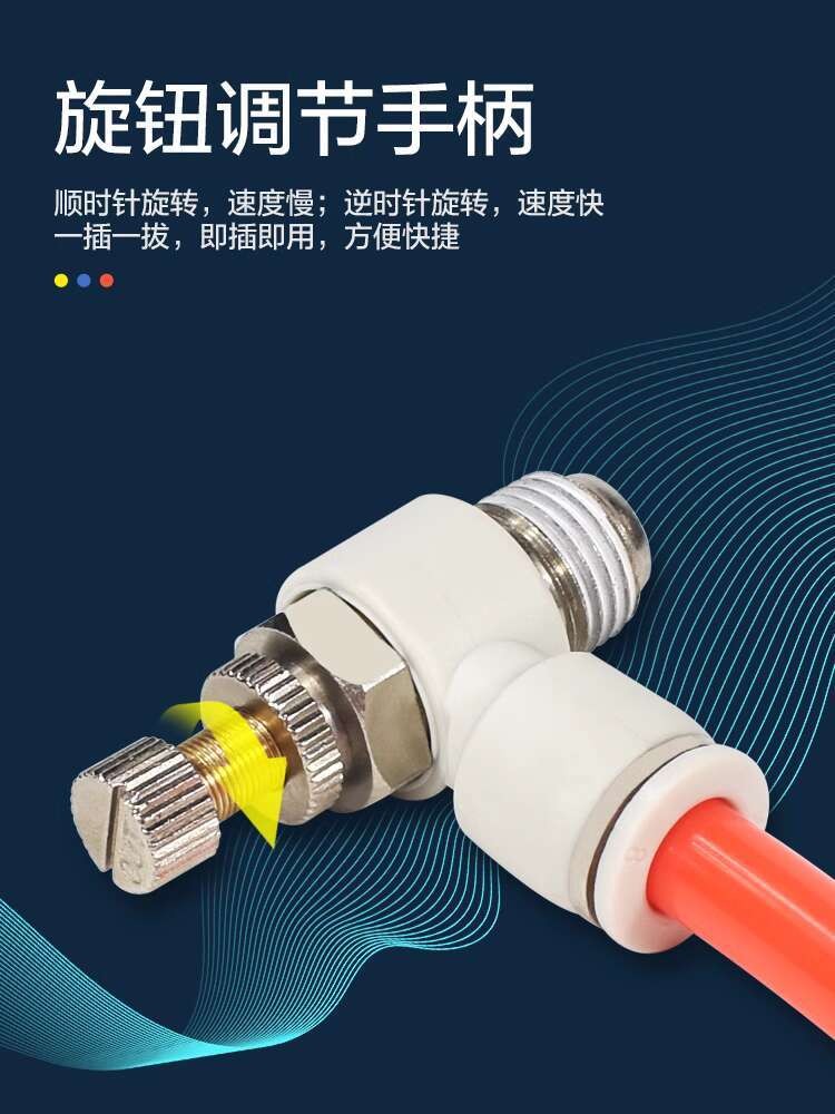 Pneumatic air pipe joint cylinder speed control valve exhaust throttle valve | Shopee Philippines