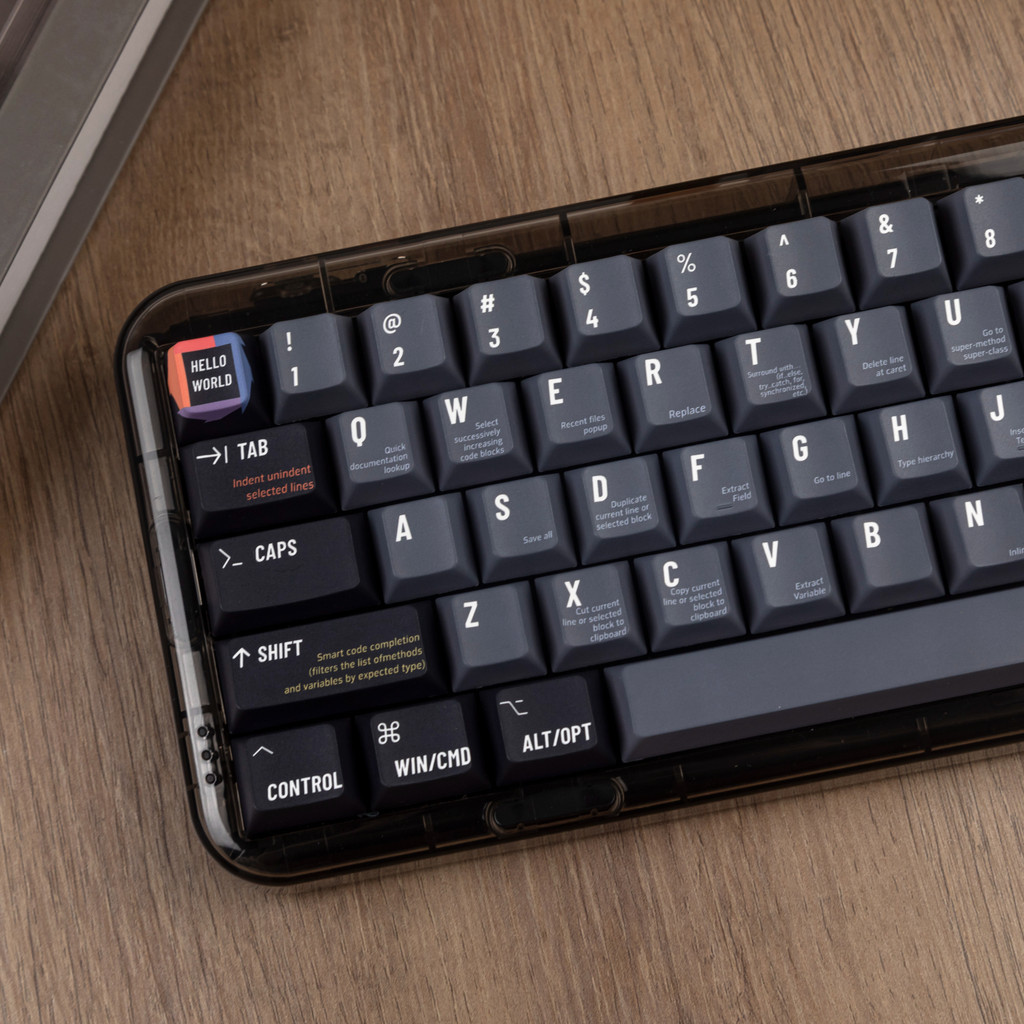 Programmer's Keycap Cherry PBT Material DYE-SUB Black Personalized ...