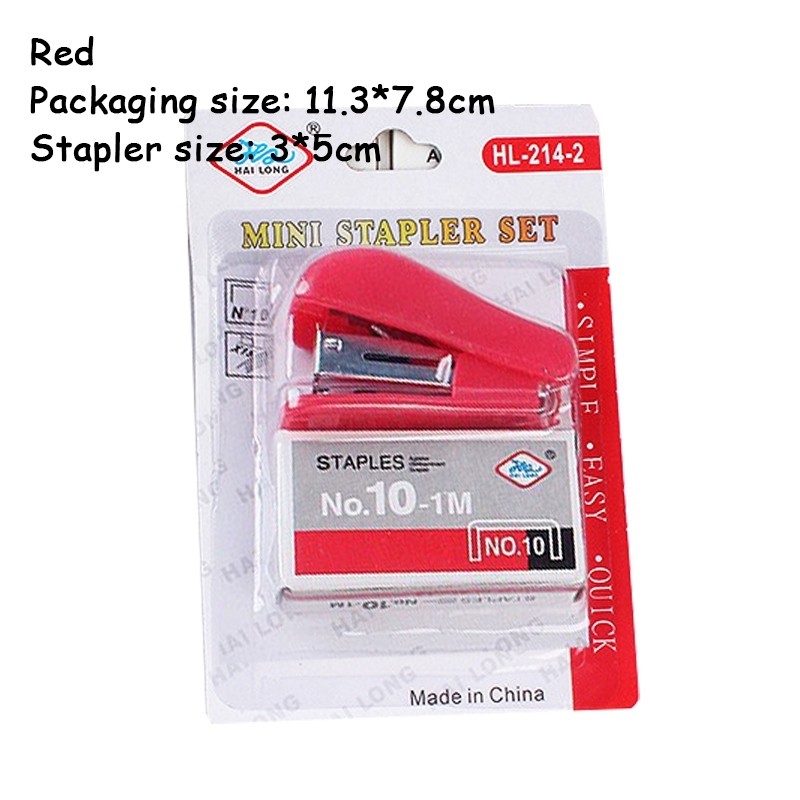 Mini cute Stapler Set Pupils Portable Convenient Stapler & Staple Set ...