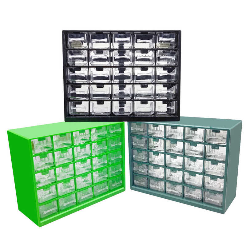 25 Mga Bahagi Ng Multi-Grid Drawer Na Naka-Mount Sa Wall Screw ...
