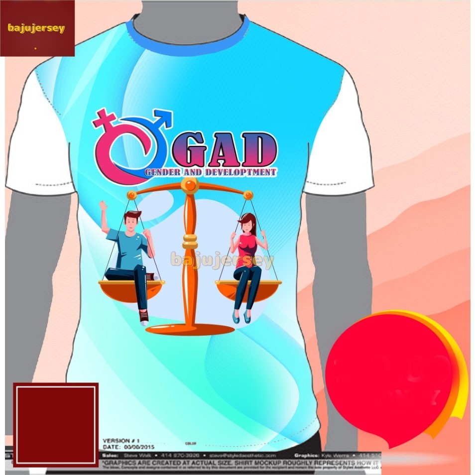 2024 GAD Tshirt Sublimation (Front Segment Sublimation) | Shopee ...