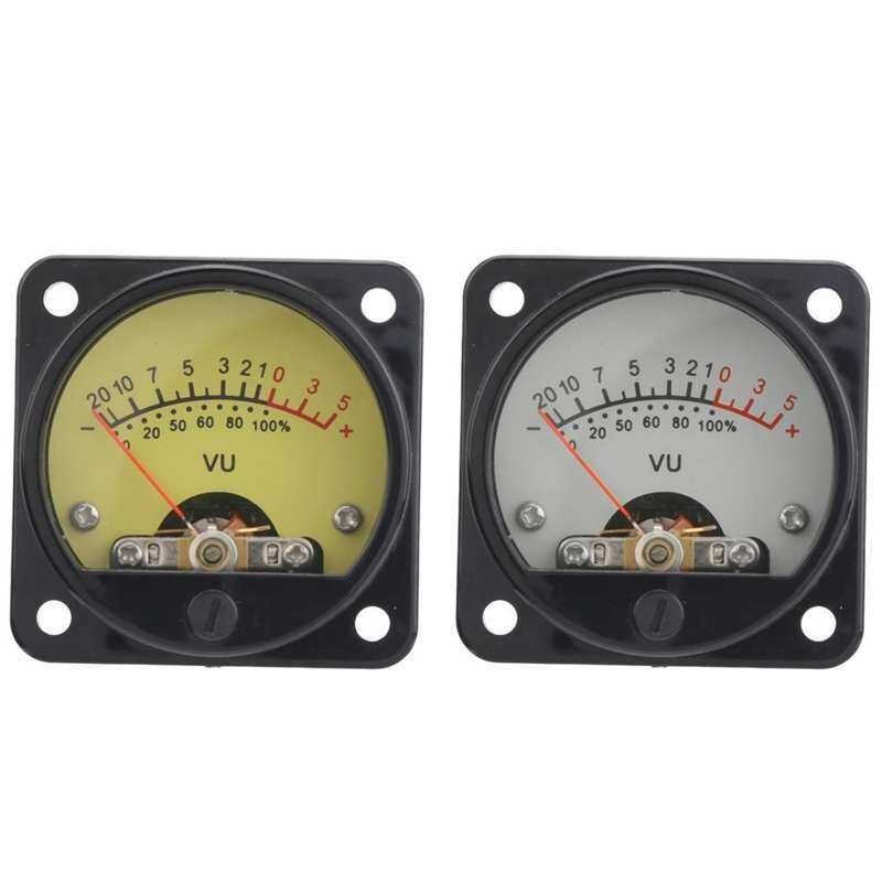 Wattmeter 45Mm Round Pointer VU Meter Head Na May LED Backlight Audio ...