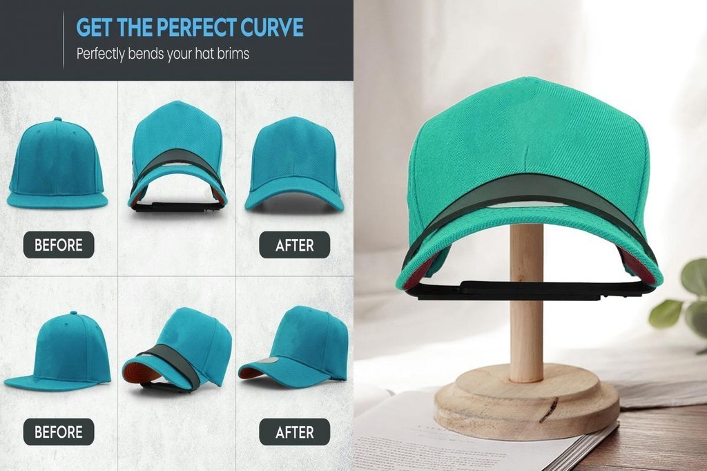 bangla| Visor Bender for Hats Brim Bending Tool Easy Snap-on Hat Brim ...