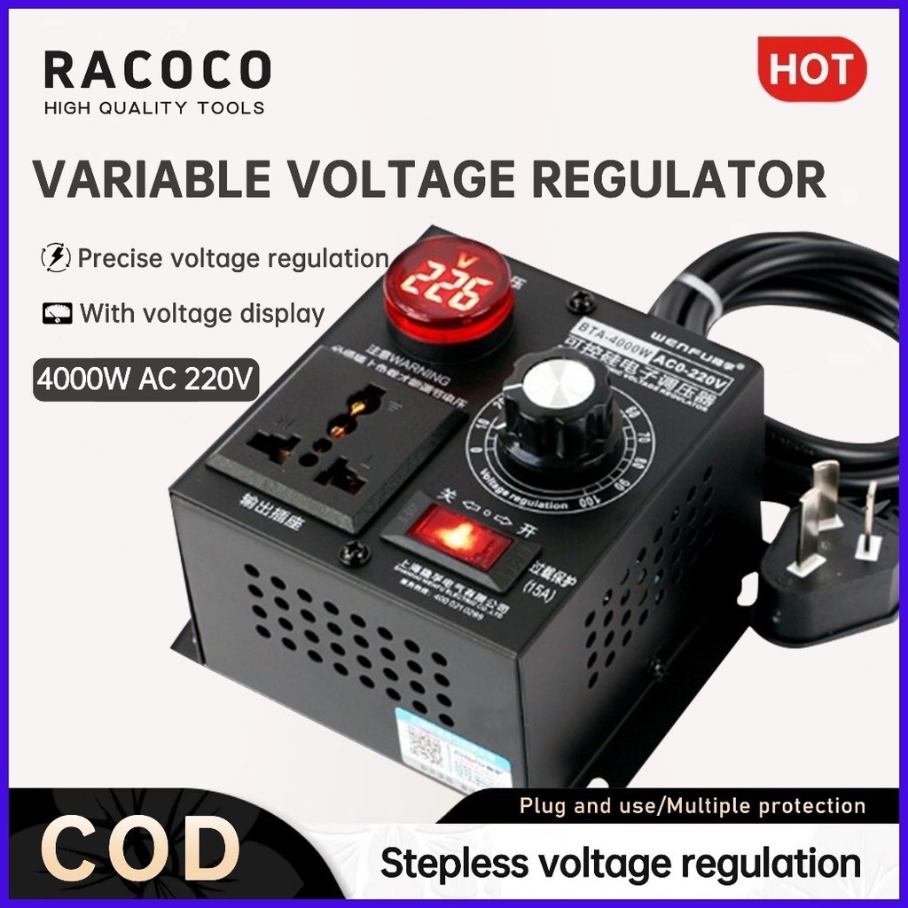 Motor Speed Controller 4000W Variable Voltage Regula Controller ...