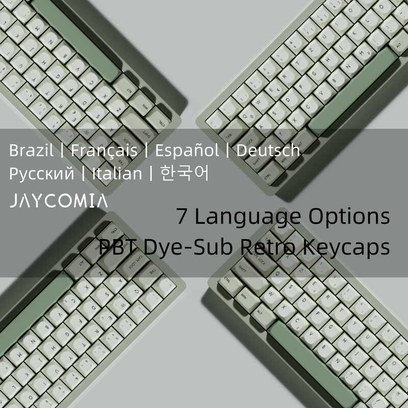 Retro Keycaps Germany Spanish Abnt2 French Korean Russian Arabic ...
