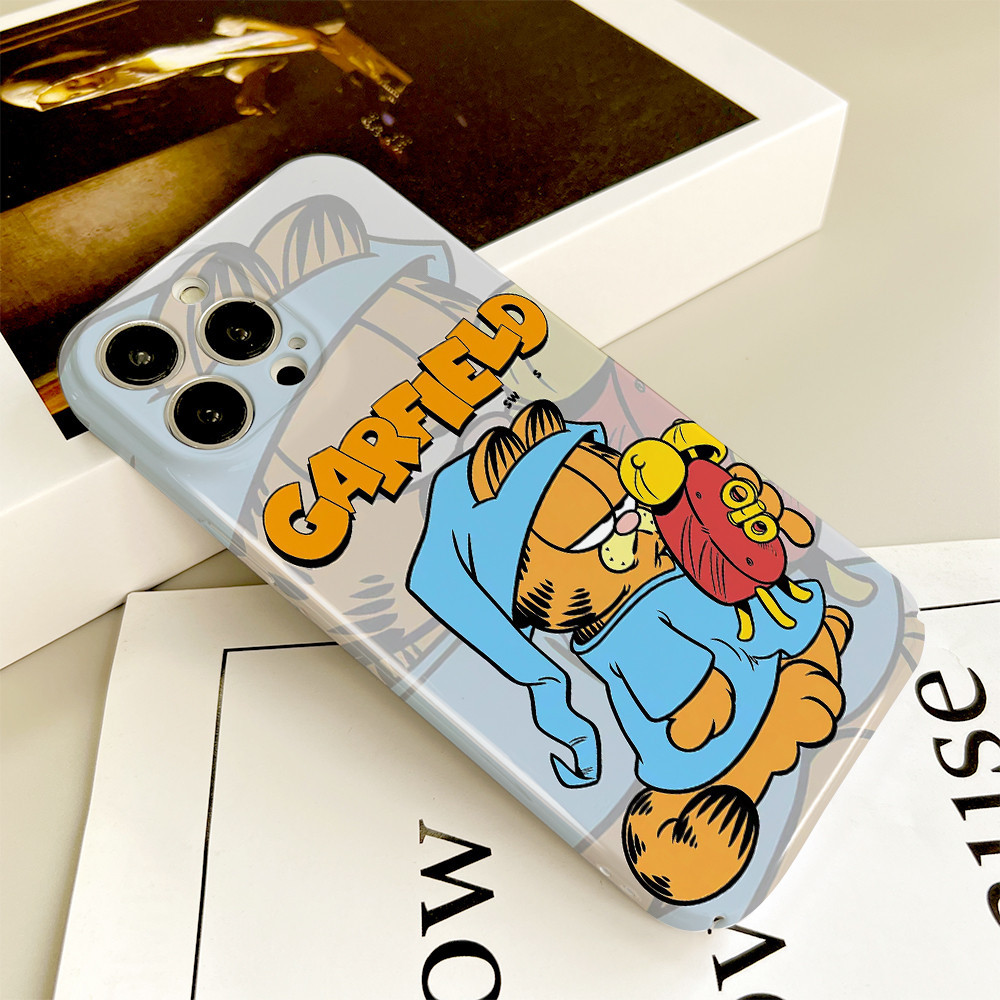 Mobile Phone Cover Garfield Cat Blue White For iPhone 11 13 12 15 14 ...