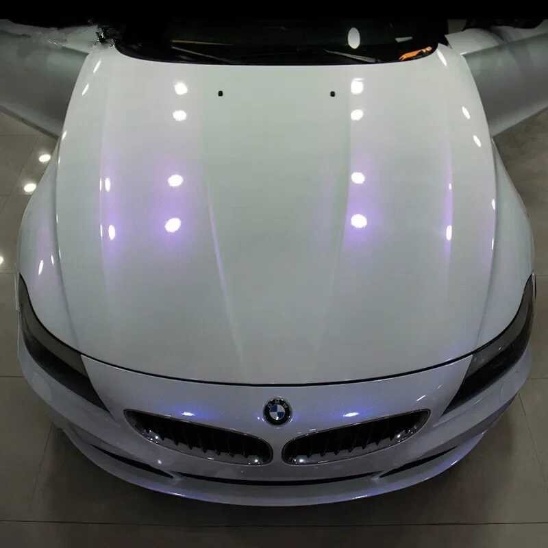 Tt 2Pcs 50*150Cm Film Color Change White To Purple Blue Vinyl Wrap ...