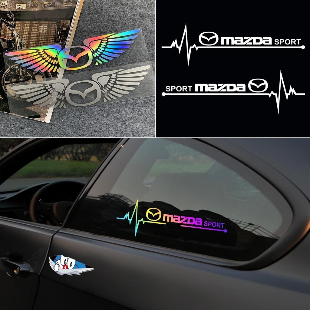 High reflective wing logo/laser high reflective wing car sticker ...