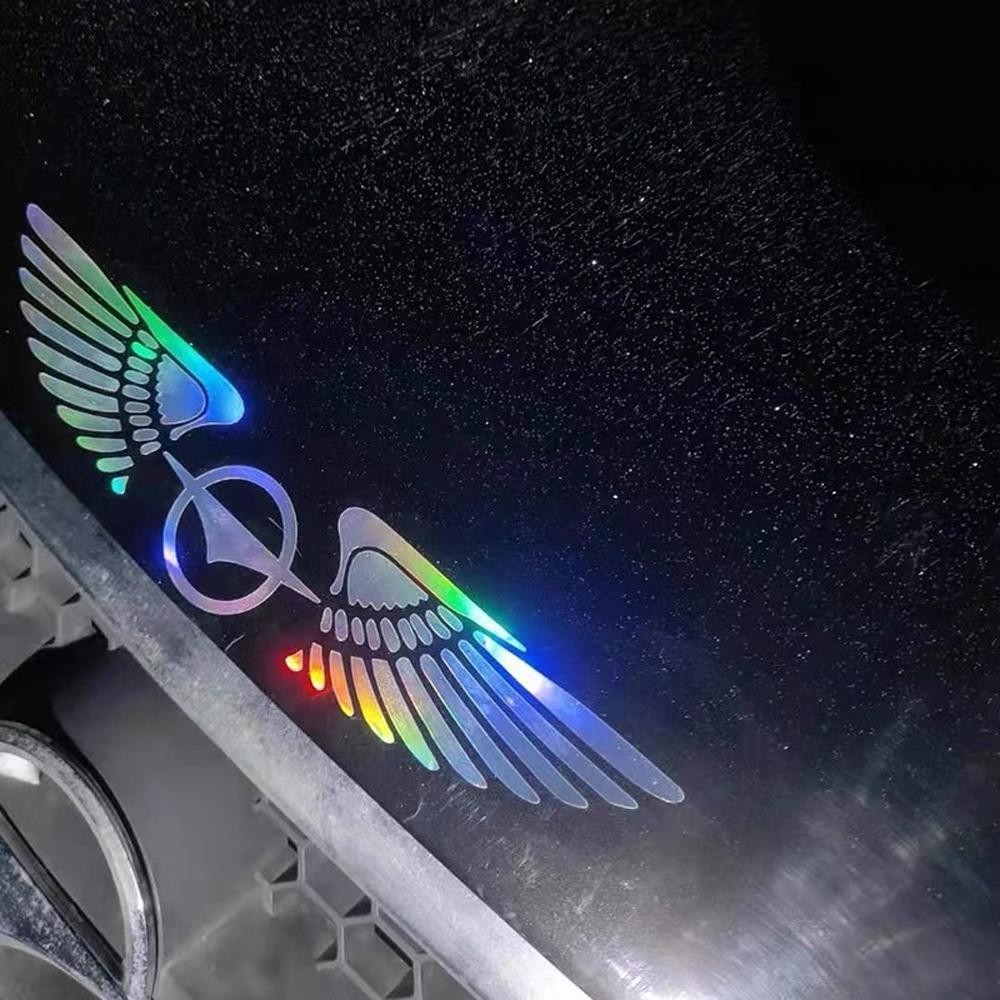 High reflective wing logo/laser high reflective wing car sticker ...