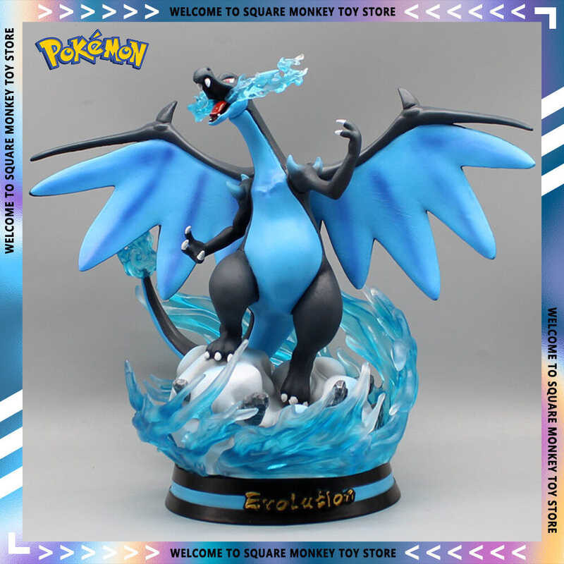 Figure 44Cm - Charizard X Cyndaquil Evolution Anime Figures Pikachu ...