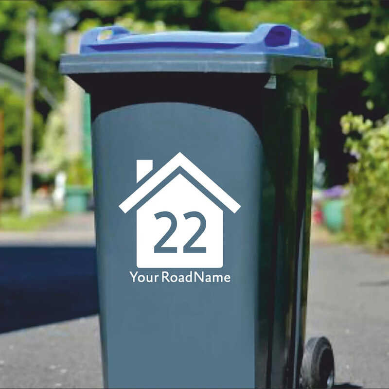 23 Personalized Garbage Can Decals Wheelie Sticker Trash Labels Decal ...