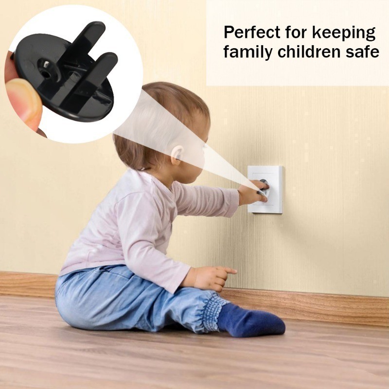 10PCS Anti Electric Shock Plugs Protector Covers - Clear Shock Plug ...