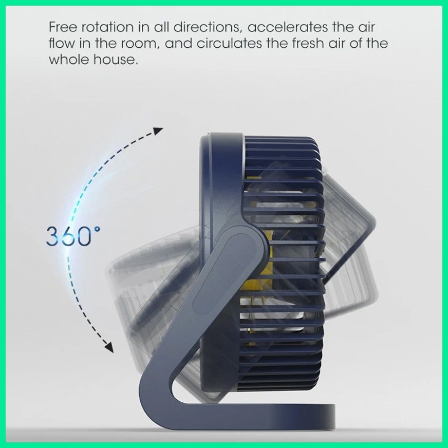 ♣ ♨ ⚽︎ BUY 1 TAKE 1 USB Mini Table Fan Metal Mesh Body Ultra Quiet Fan ...