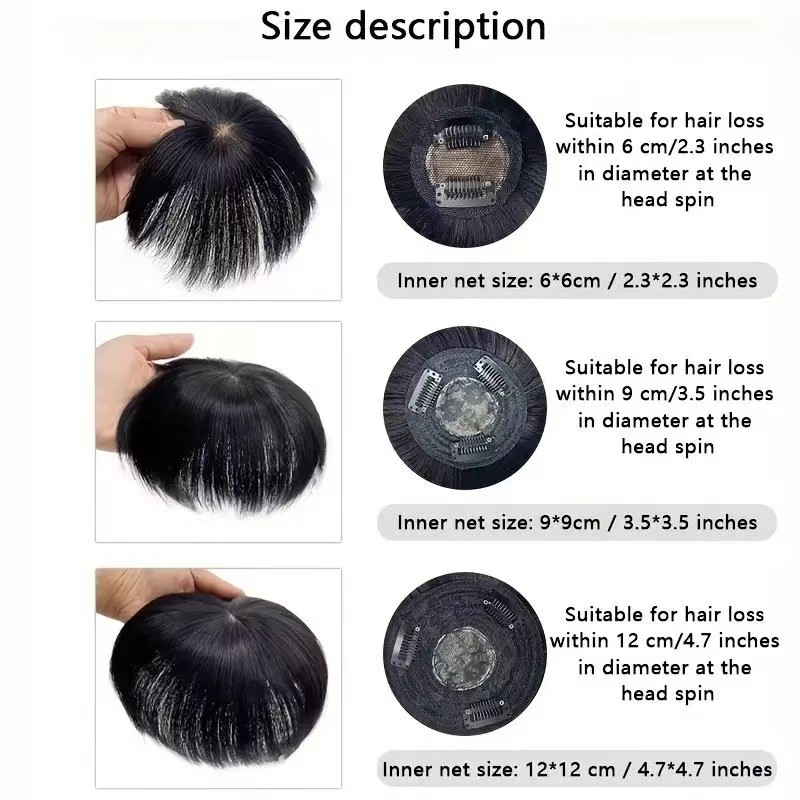 Wig piece for men Simulated human hair Hair extensions wig Top ...