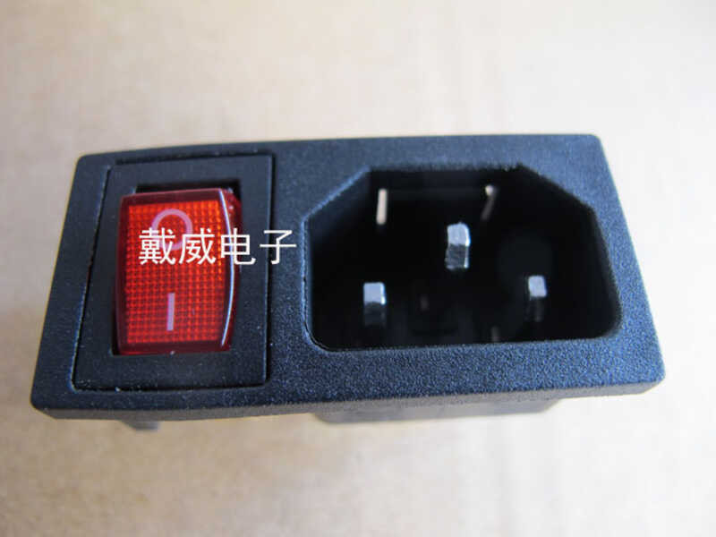 Universal socket AC power cord socket three hole socket AC-03A with ...