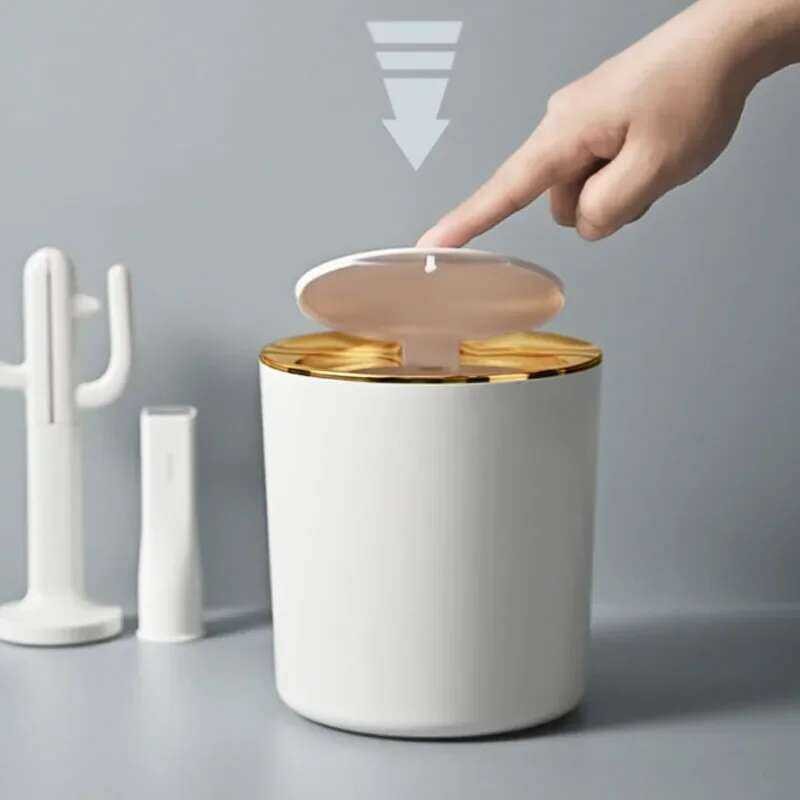 Mini Mga Small Waste Bins Desop Garbage Basket Home Table Plastic Trash ...