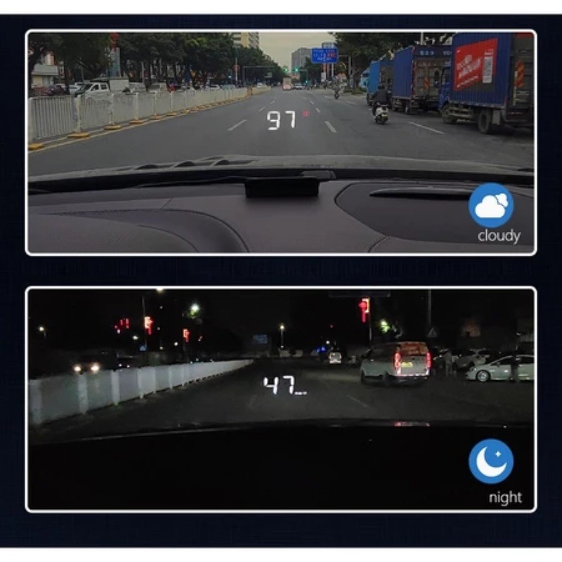 M3 Auto HUD OBD2 Head Up Display Projection on Glass Car Speed ...