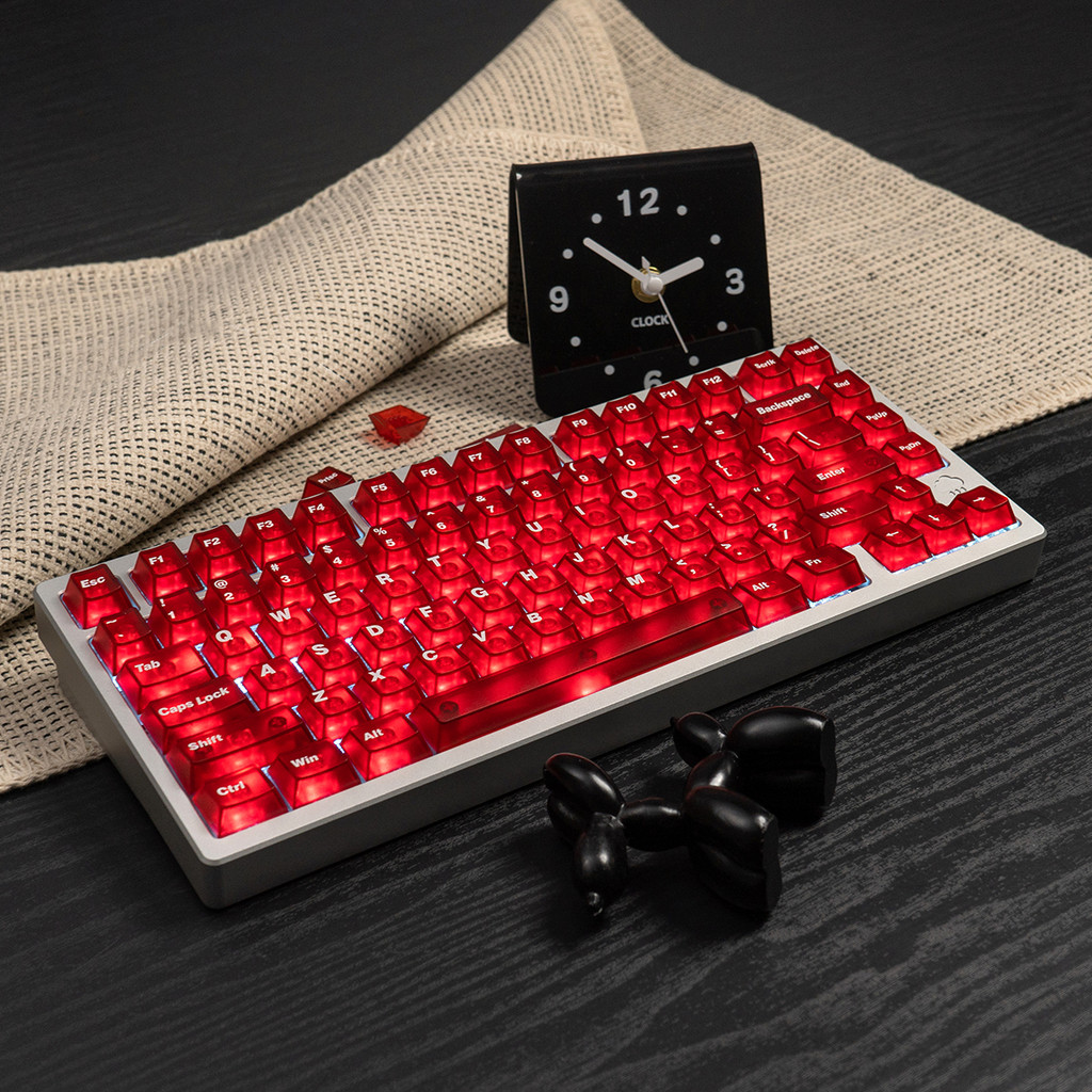 Yongqiu Frosted keycaps Foggy transparent Big font cherry profile ...