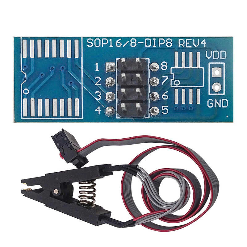 Wide and Narrow Body Universal SOP8 to DIP8 Test Burn Clip Motherboard ...