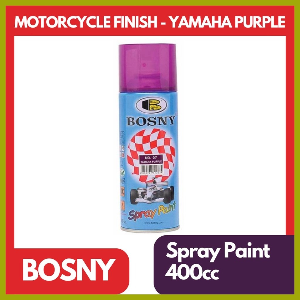 ♥ Bosny Candy Tone Yamaha Purple Motorcycle Finish Spray Paint 400cc ...