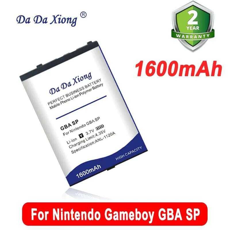1600mAh Top Battery For Nintendo Gameboy Advance GBA SP GBASP Bateria 8 ...