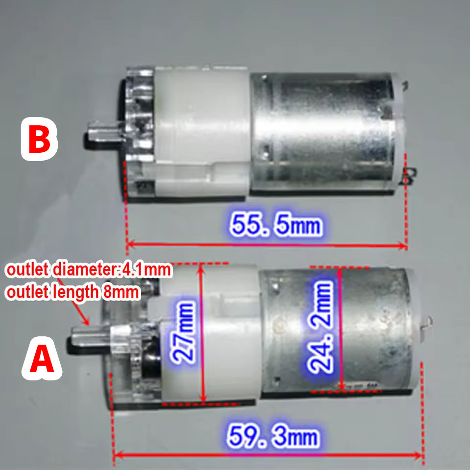 DC 3V 3.7V 5V 6V Small Mini 370 Motor Diaphragm Air Pump Vacuum Pump Negative Pressure Suction ...