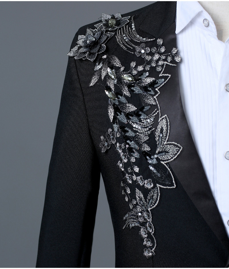Male Singer Nightclub Stage Performance Costume Host Suit Bar Dress ...