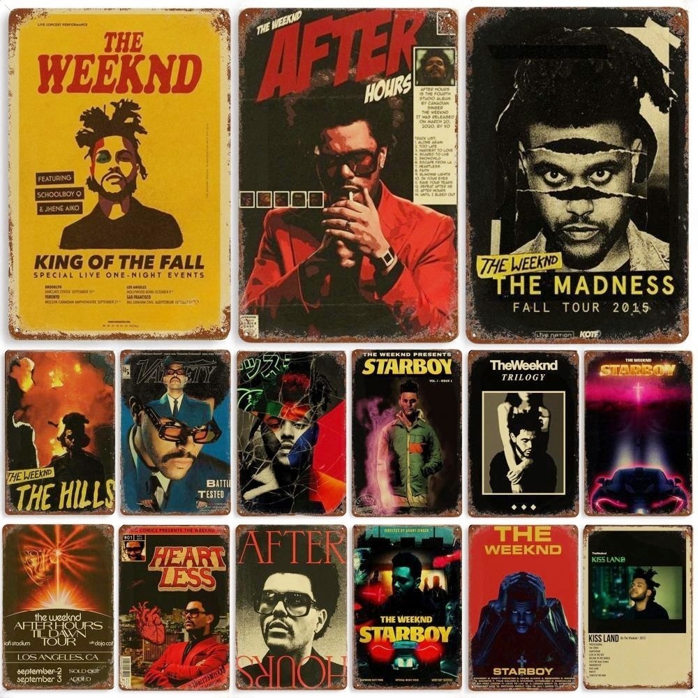 Vintage The Weeknd Retro Poster Aesthetic Starboy/After Hours/Trilogy ...
