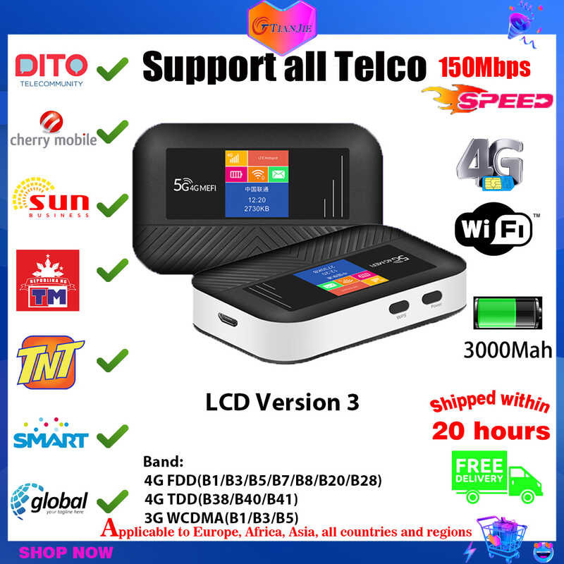 Lte Pocket 4G Car Mobile Wifi Hotspot Wireless Broadband Mifi Unlocked ...