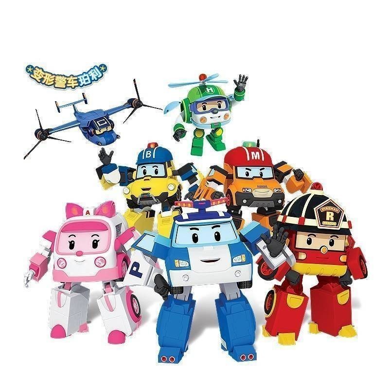 New Cartoon Robocar Poli Action Figures Transformation Anime Hand ...