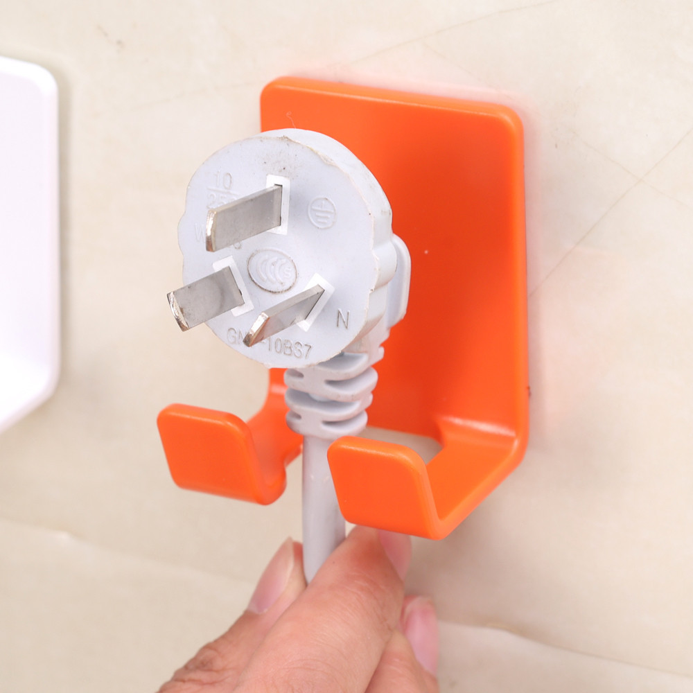Punch-free Cable Holder Power Cord Plug Hook - Home Wall Kitchen ...