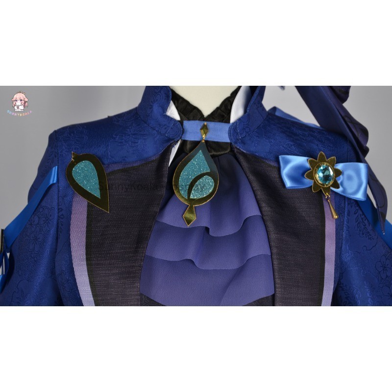 Genshin Impact Focalors Cosplay Furina Full Set Costume Fontaine Black ...