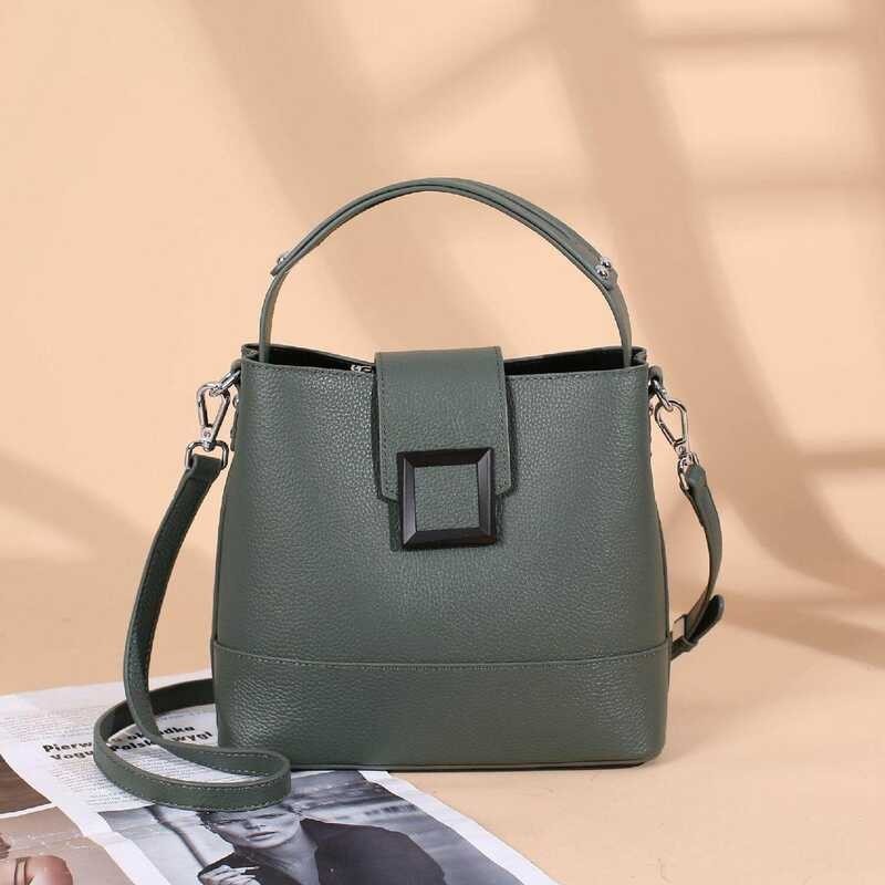 Tanging Mga Kababaihan Katad, Portable Bucket 2023 Bagong Paglalakbay ...