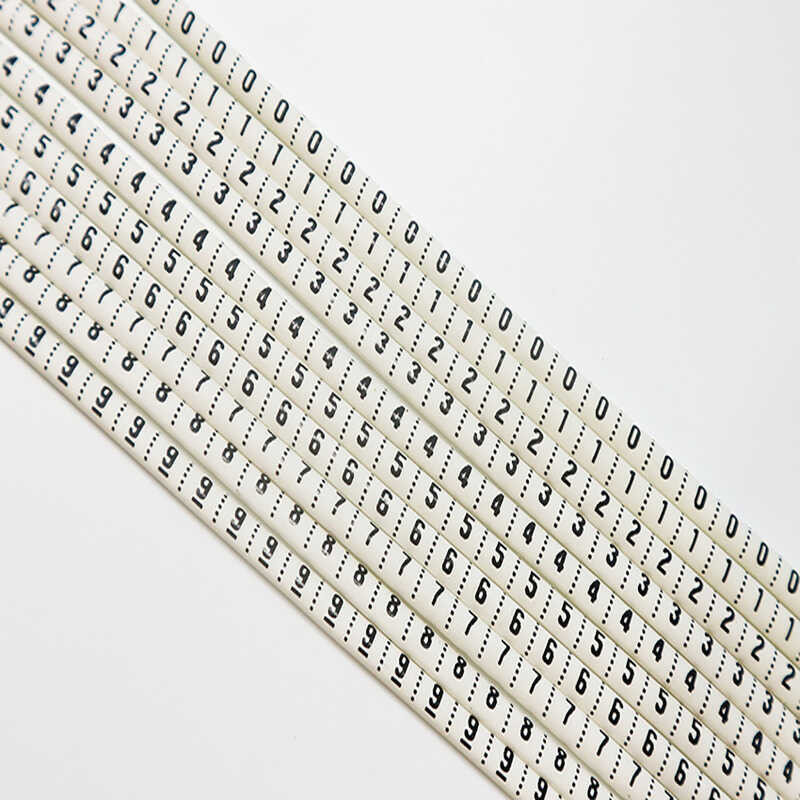 Cable label Plastic heat marker Wire - Number 0 to 9 1-10mm Color PVC ...