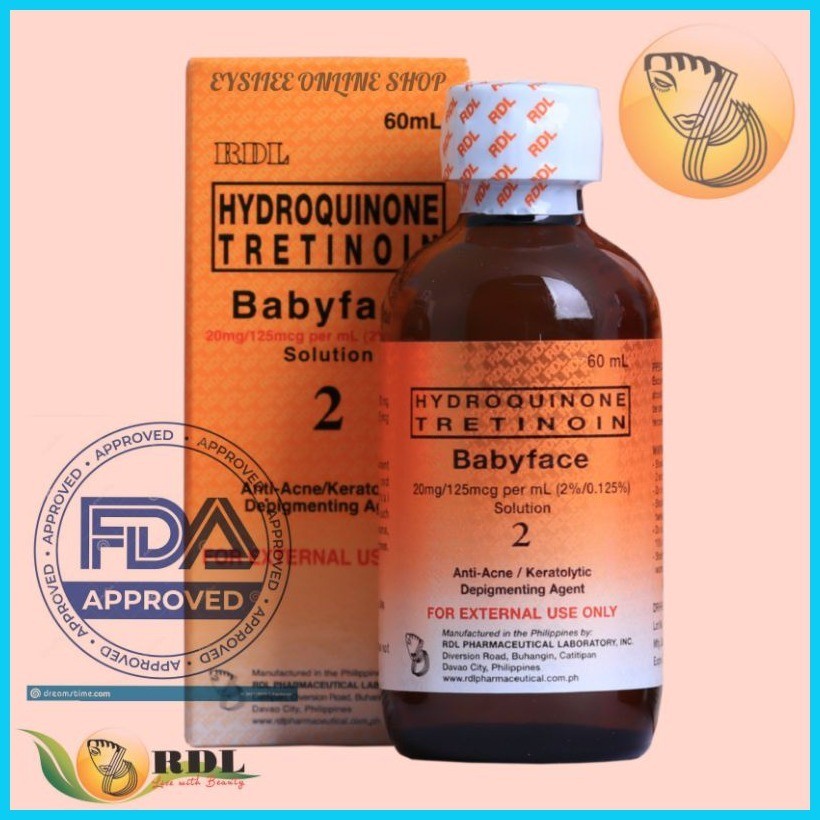 ๑ ¤ RDL Hydroquinone Tretinoin Baby Face #2 (60ml) | Shopee Philippines