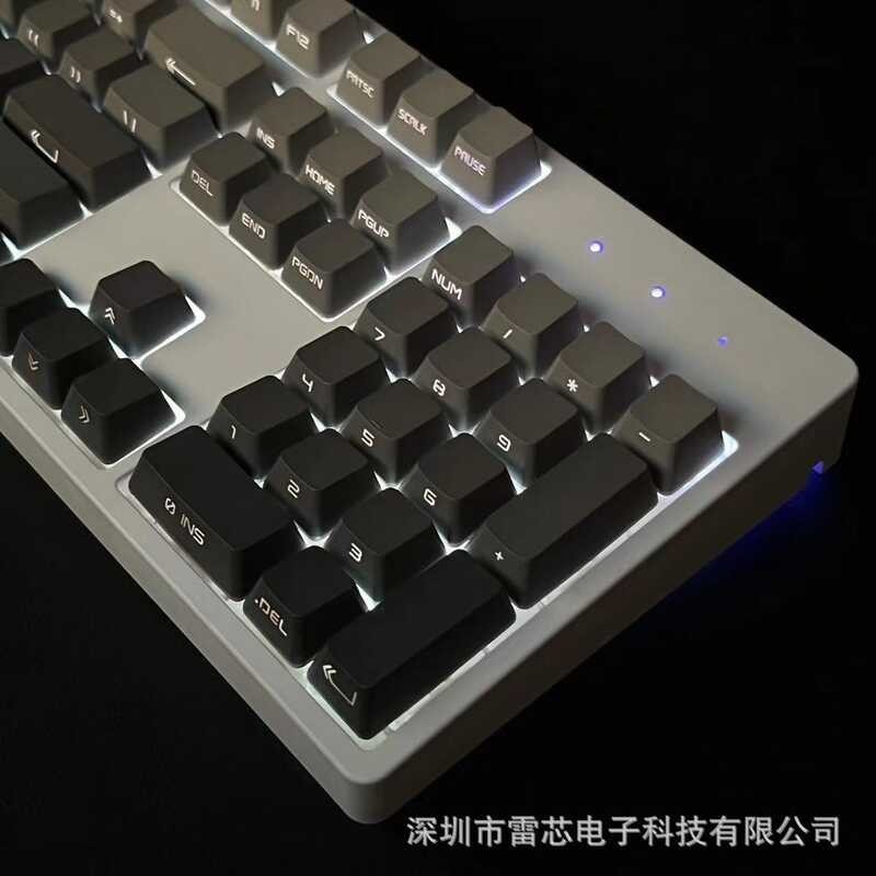 Fe 104 Key Mechanical Keyboard Fully Transparent White Light Kit, Red ...