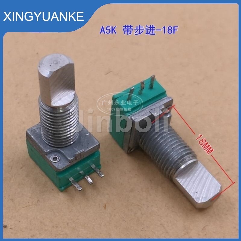5PCS RK097 Type 3Pins Single Potentiometer A5K A502 With Step Precision ...