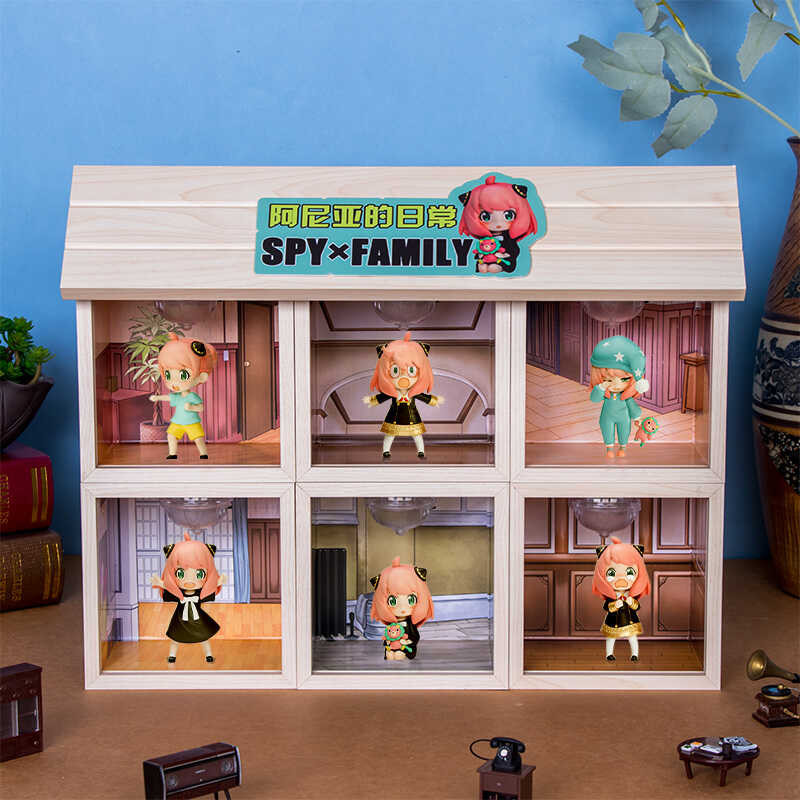 Pop Mart Resonance Spy Play House Anya Hand-Made Blind Box Scene ...