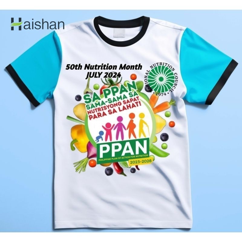 2024 50th NUTRITION MONTH SUBLIMATED SHIRTS DESIGN | Shopee Philippines