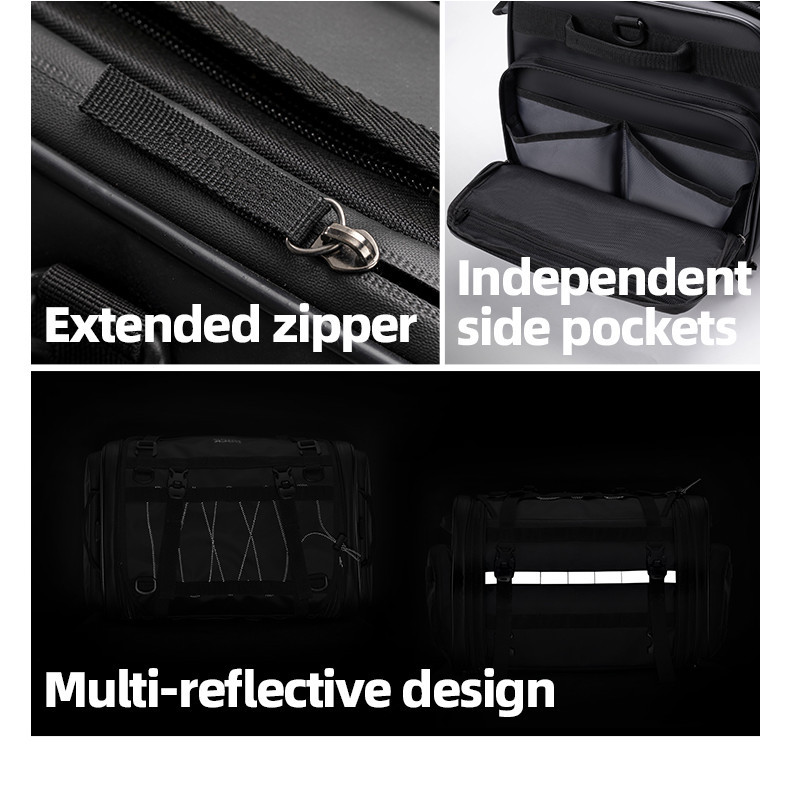 ROCKBROS Rear Seat Motor Bag Universal Portable Big Capacity Riding Bag ...